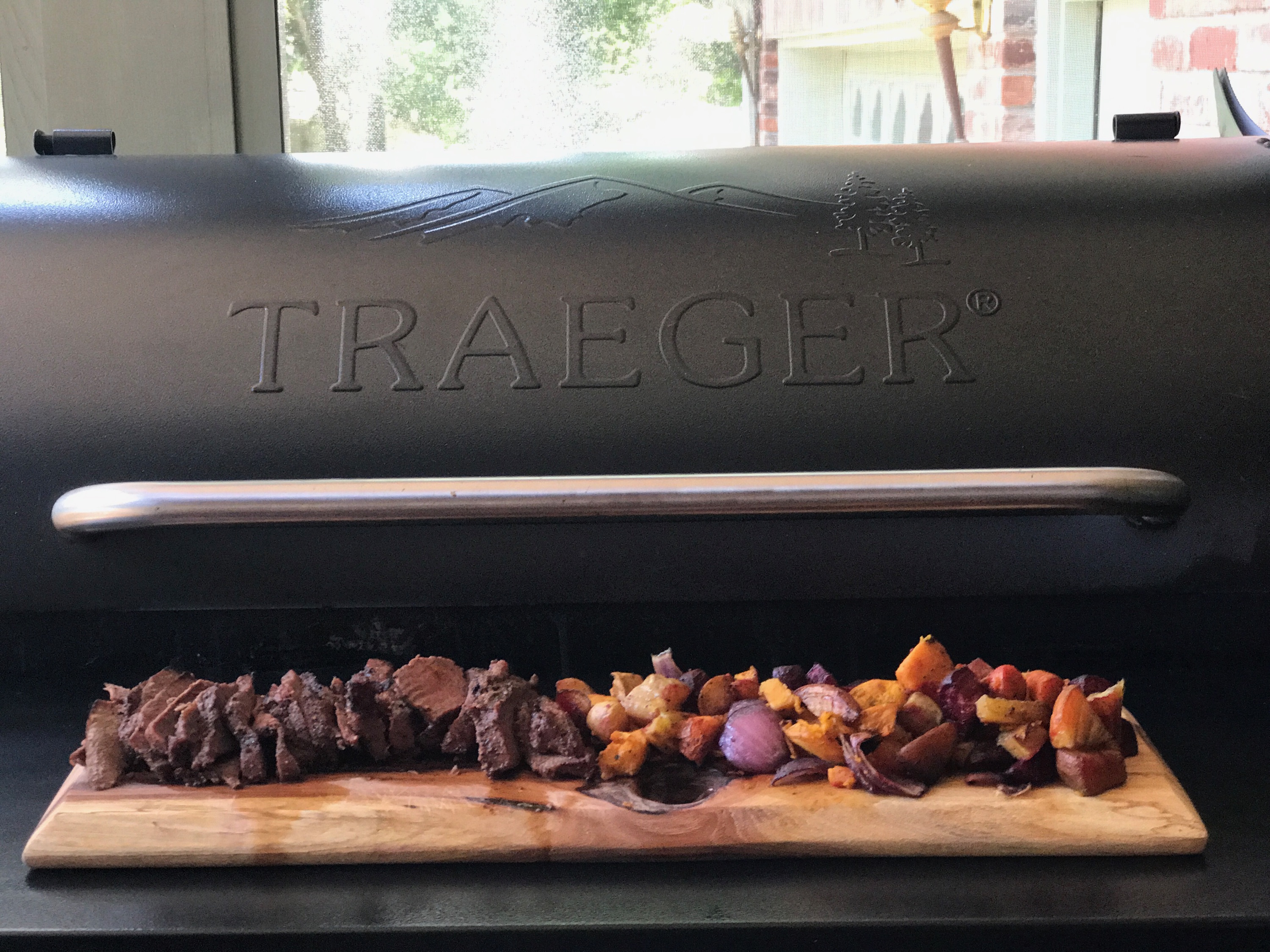 Hickory Smoked Venison Backstrap with Traeger’s Roasted Root Vegetables ...